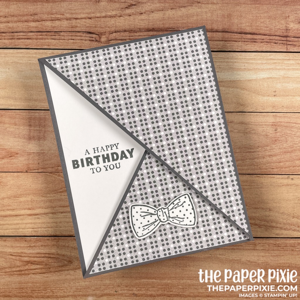 Diagonal Double Fold Card - The Paper Pixie - Stampin' Up!